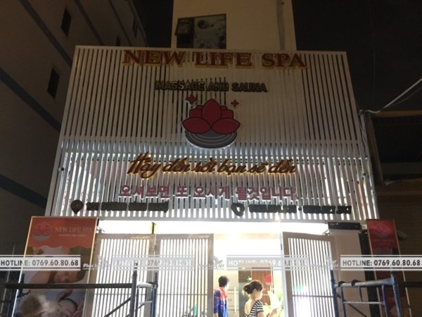 Thi công trang trí New Life Spa tại Đà Nẵng. - Công ty Quảng Cáo Nội ...